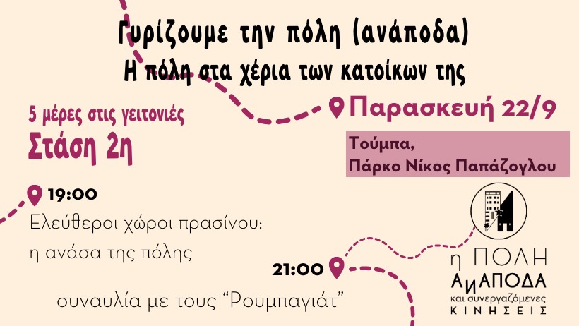 Θεσ/κη: Γυρίζουμε την πόλη (Ανάποδα) - Στάση 2η, Τούμπα - Ξεκίνημα